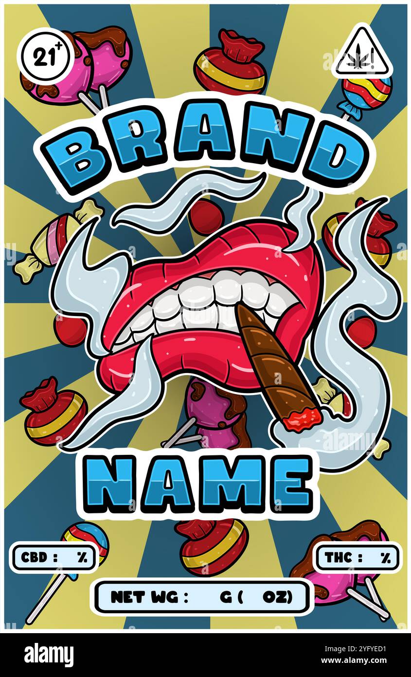 Cannabis lollipop Stock Vector Images - Alamy