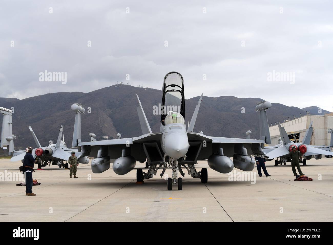 Aircraft from Air Test and Evaluation Squadron (VX) 9 and VX-31, both ...