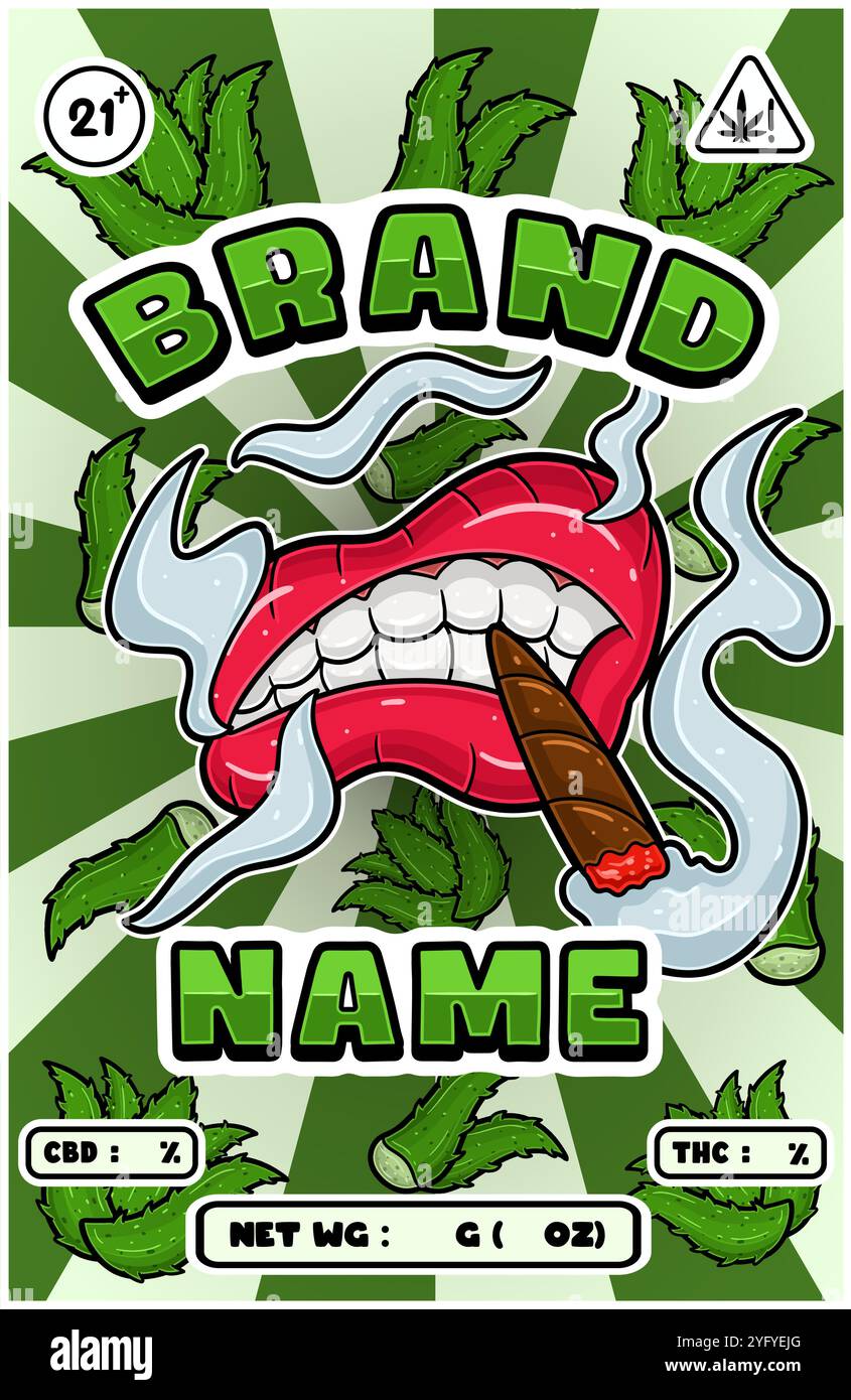 Cannabis strains vector vectors hi-res stock photography and images - Alamy