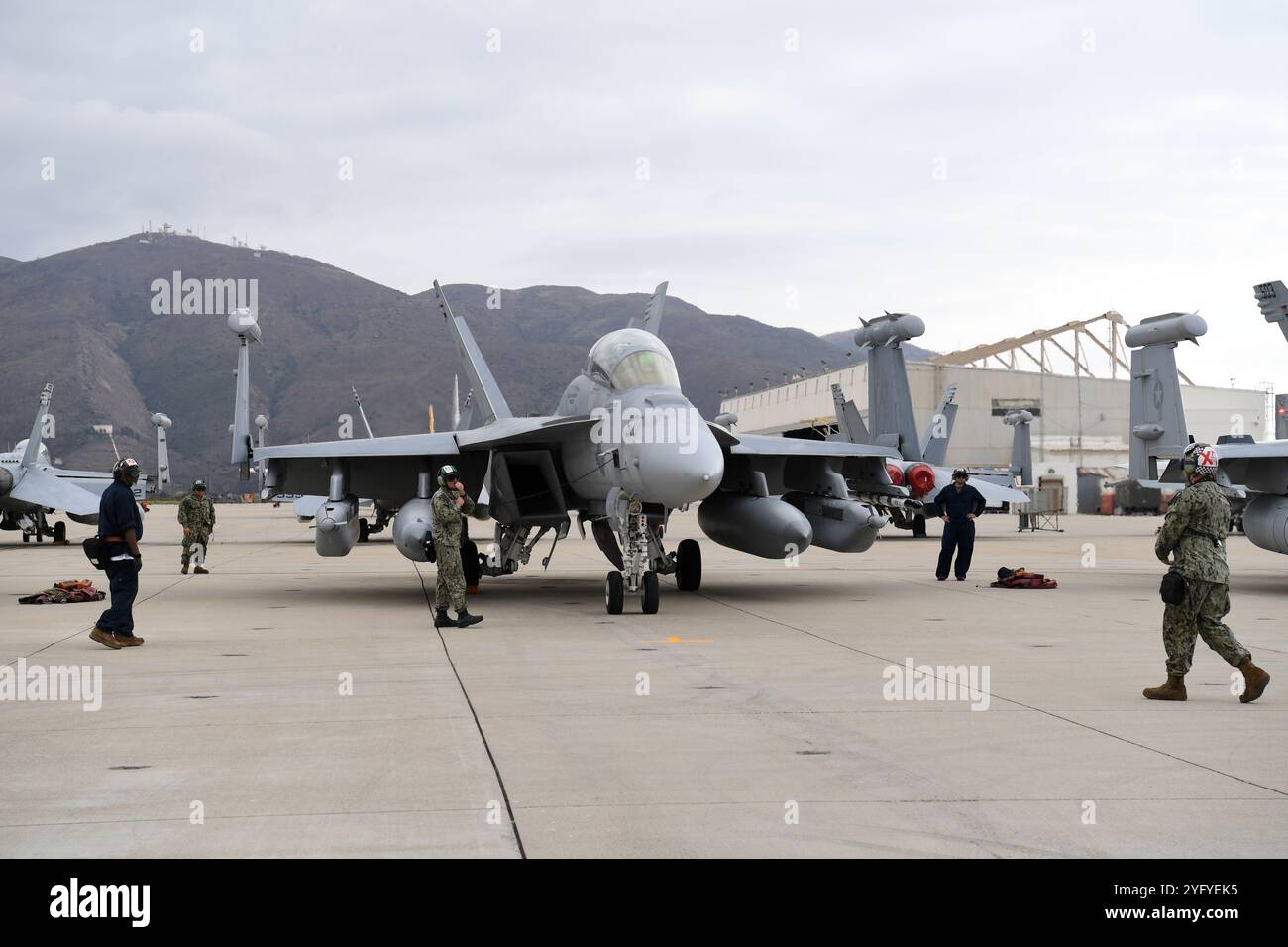 Aircraft from Air Test and Evaluation Squadron (VX) 9 and VX-31, both ...