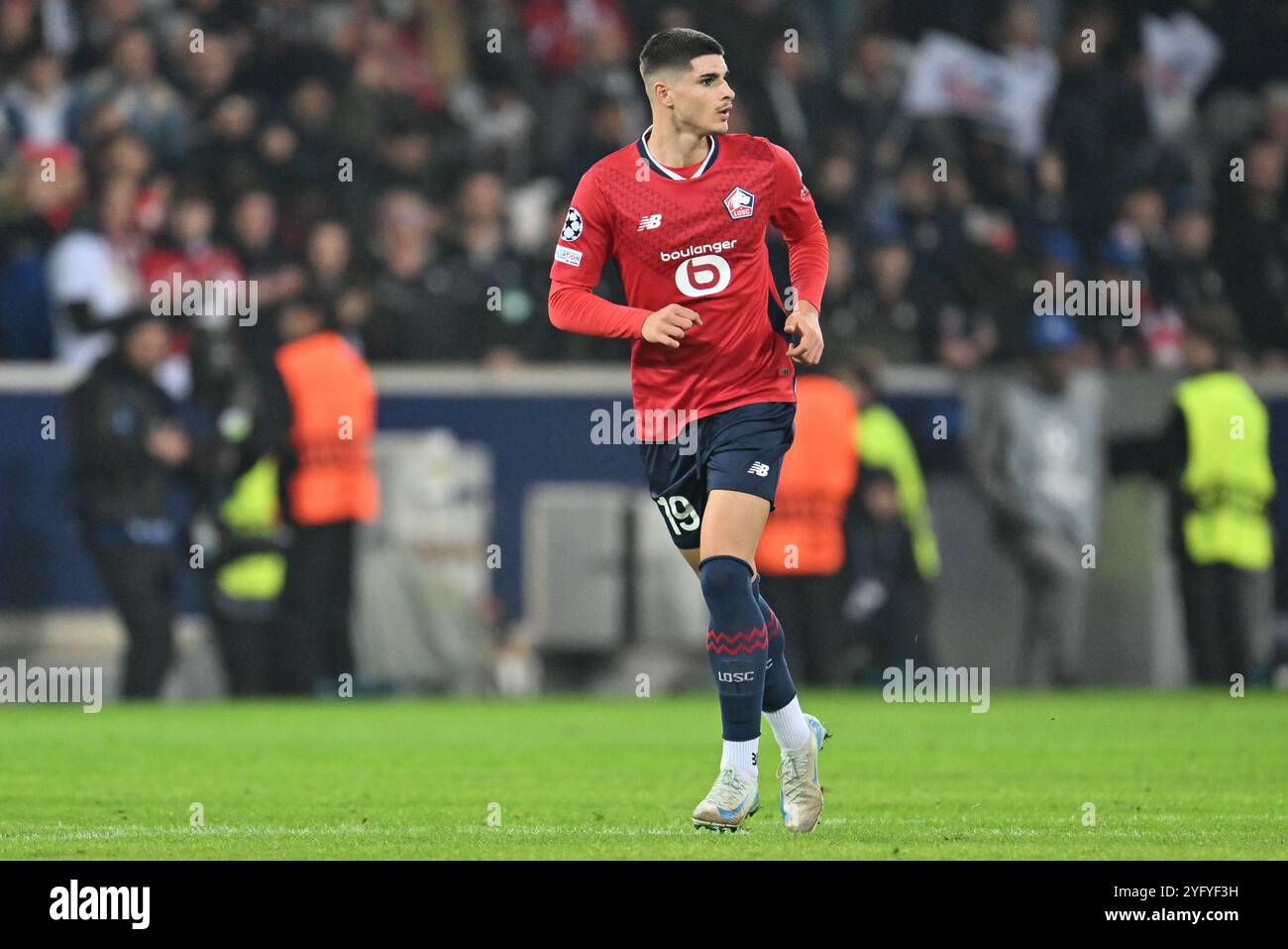 Matias Fernandez-Pardo (19) of Lille pictured during a soccer game ...