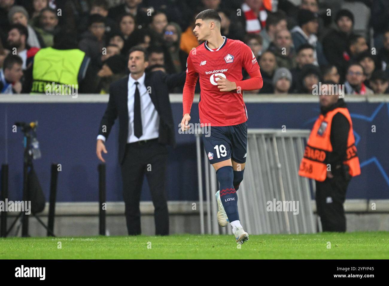 Matias Fernandez-Pardo (19) of Lille pictured during a soccer game ...