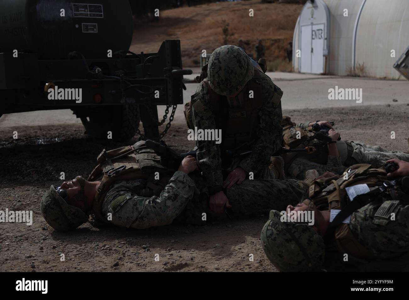 Sailors assigned to Naval Mobile Construction Battalion (NMCB) 4 ...