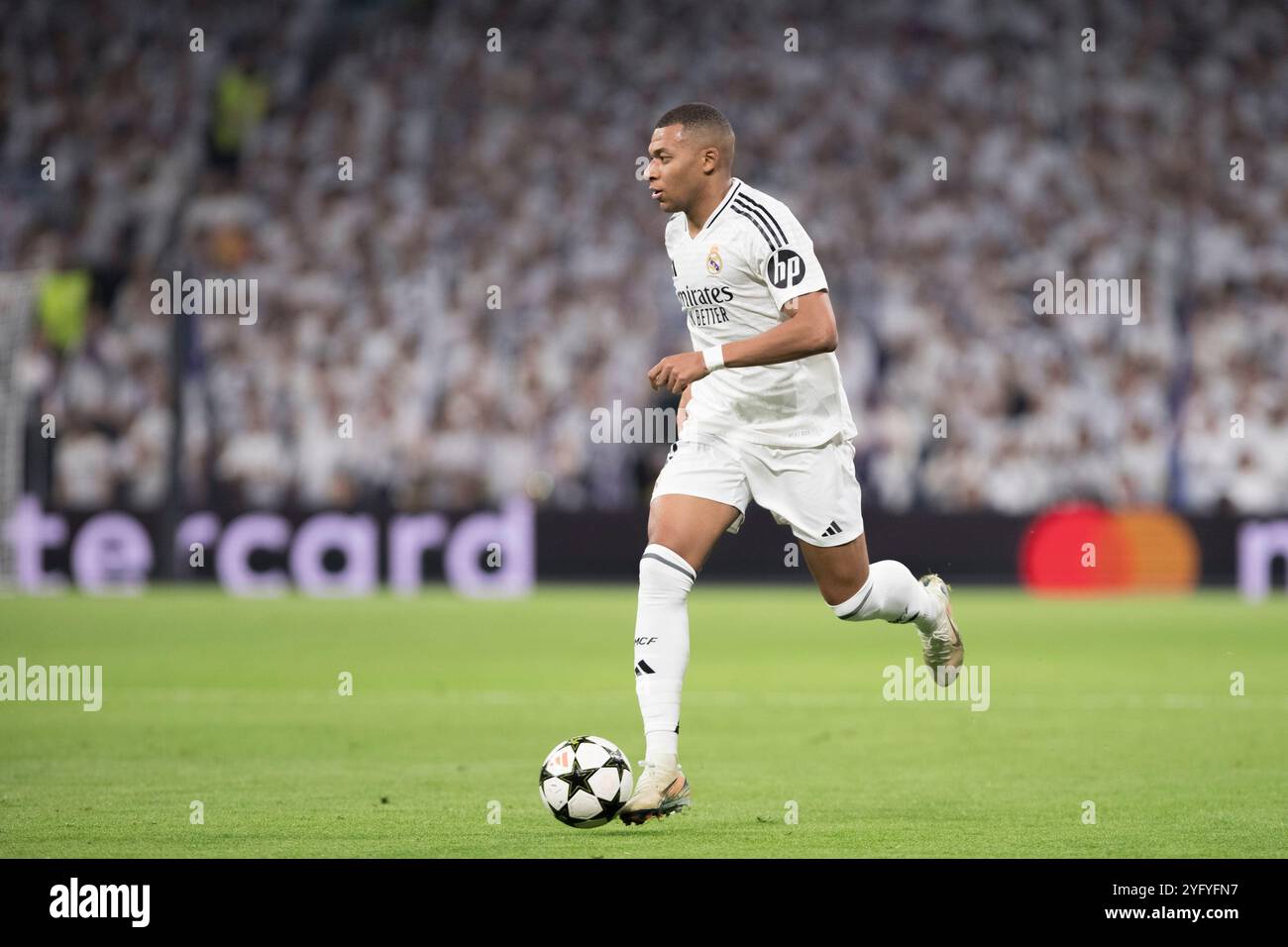 MADRID, SPAIN - November 5: Kylian Mbappe of Real Madrid in action ...