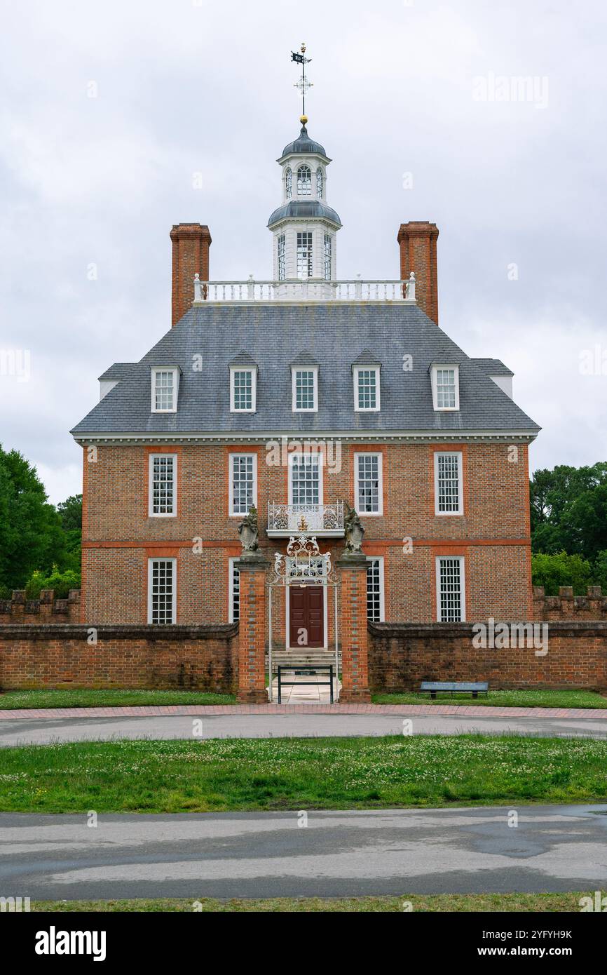 Colonial Williamsburg Governor's Palace Stock Photo - Alamy