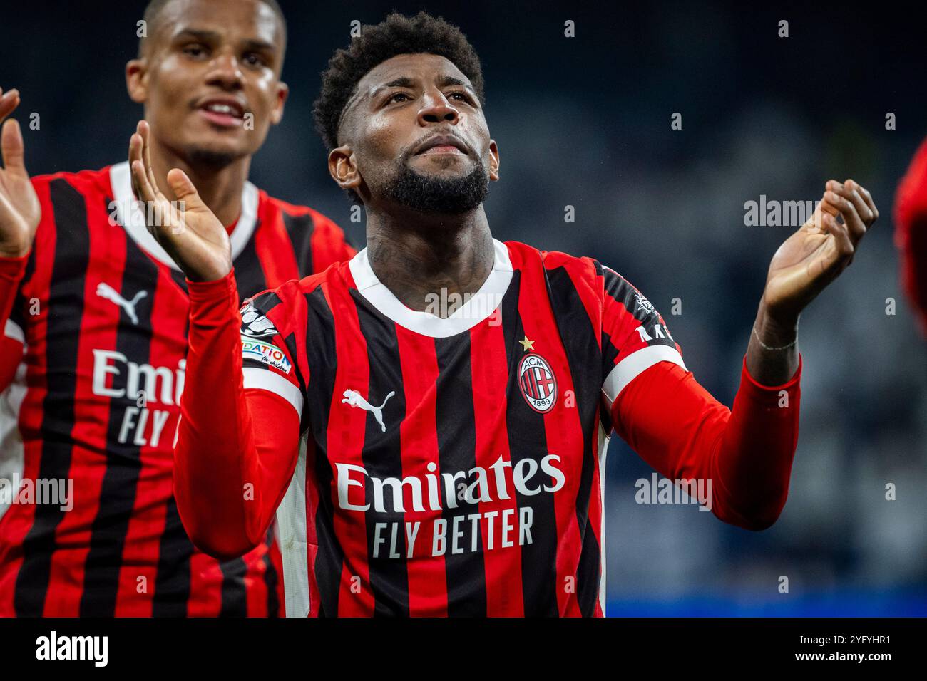 Madrid, Madrid, Spain. 5th Nov, 2024. Emerson Royal of AC Milan ...