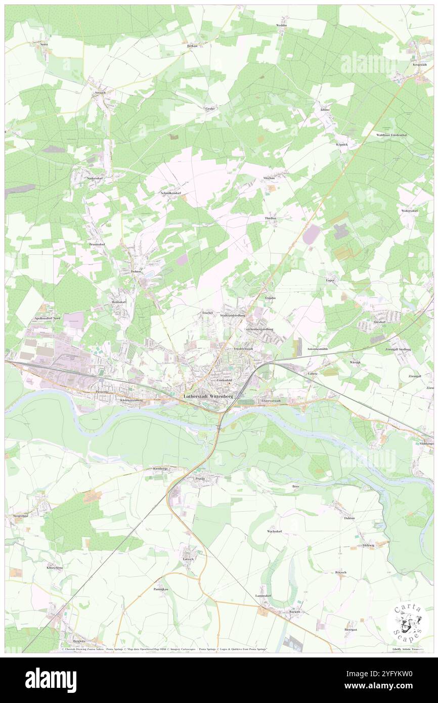 Wittenberg map Cut Out Stock Images & Pictures - Alamy