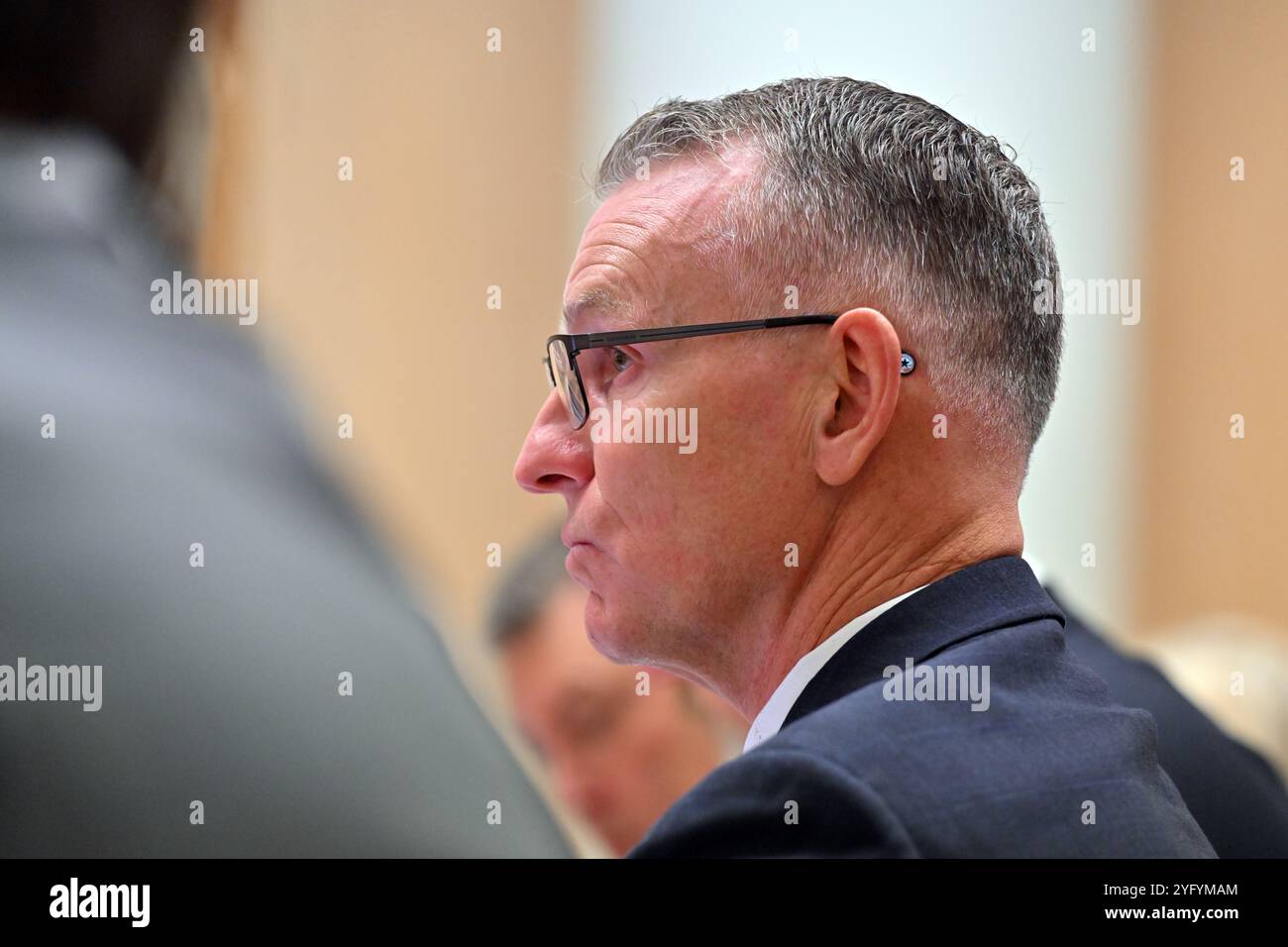 National Disability Insurance Agency acting CEO Scott McNaughton during ...