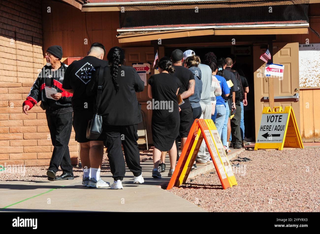 Mesa, Arizona, USA. 5th Nov, 2024. Voters across Arizona turned out in ...