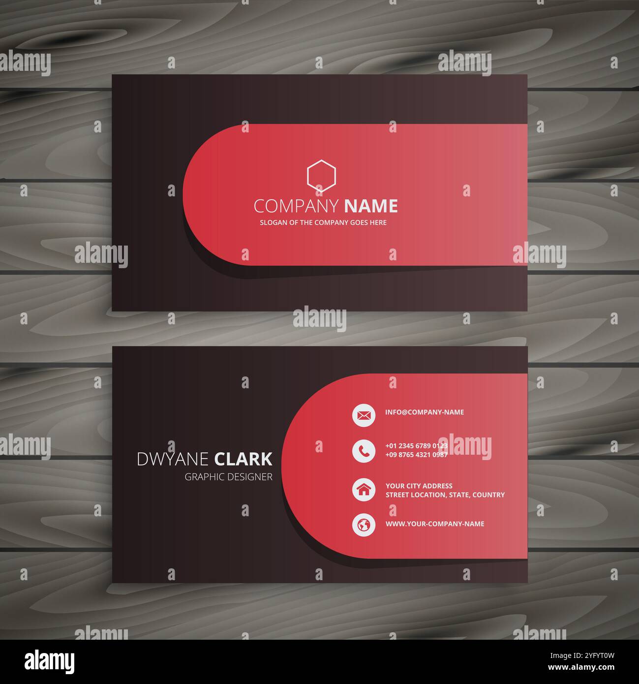 clean professional business card design Stock Vector Image & Art - Alamy