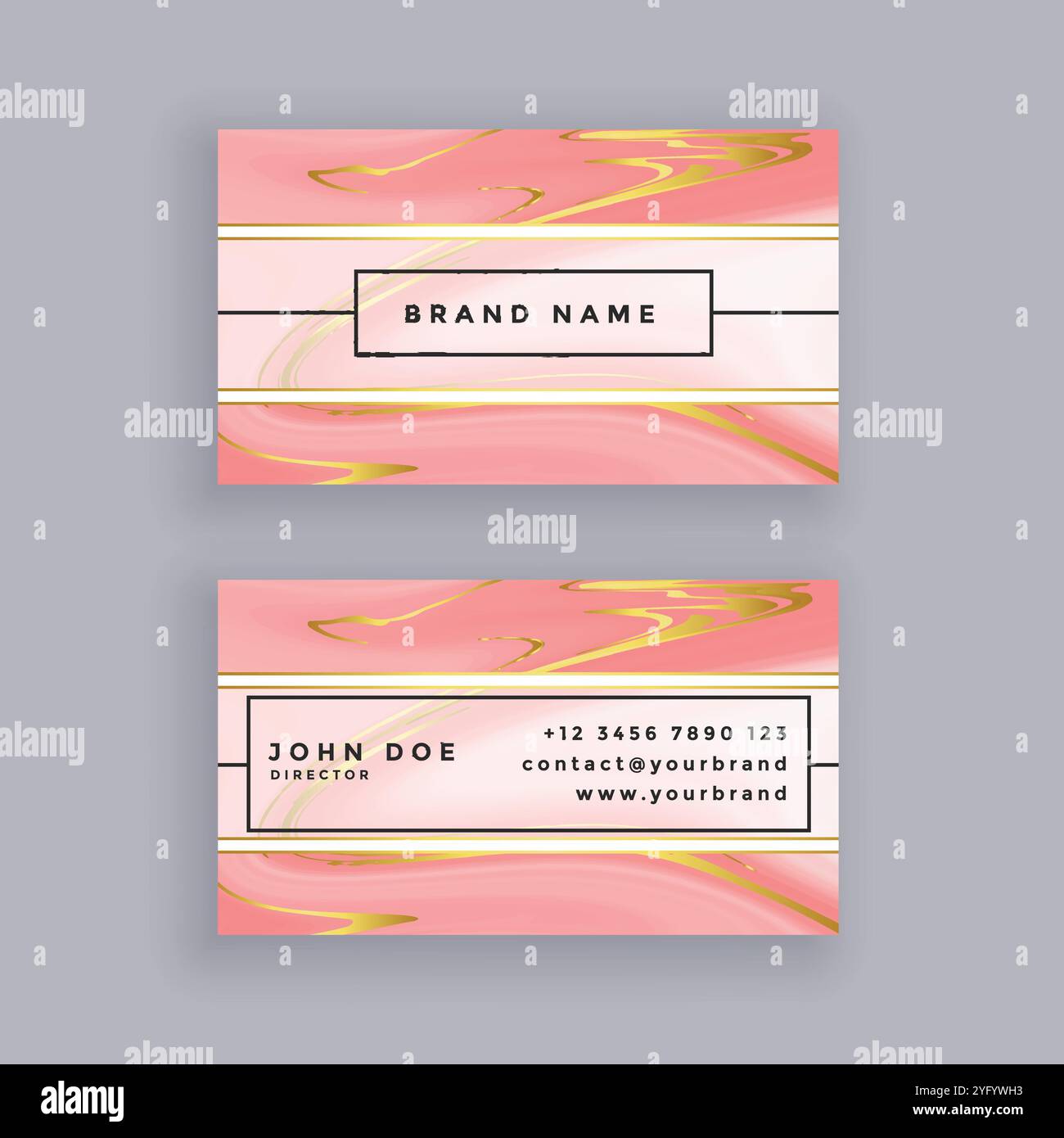 elegant premium marble business card design Stock Vector Image & Art ...