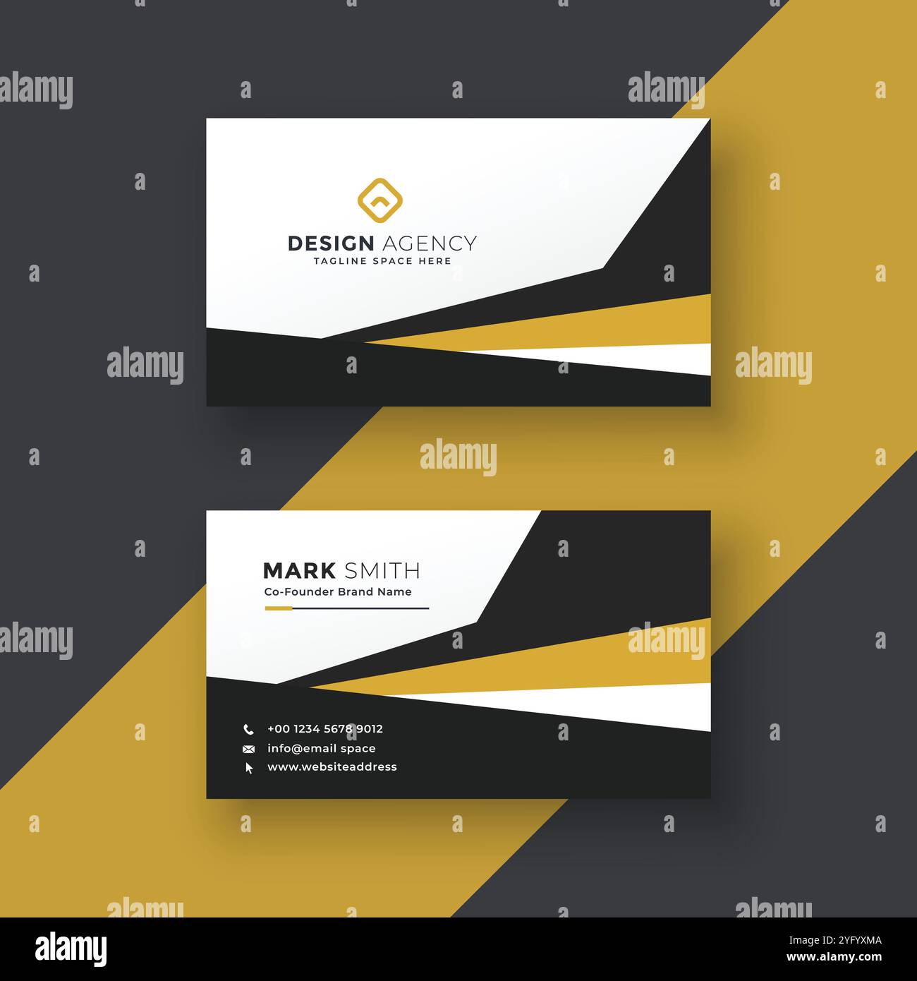 abstract professional business card design Stock Vector Image & Art - Alamy