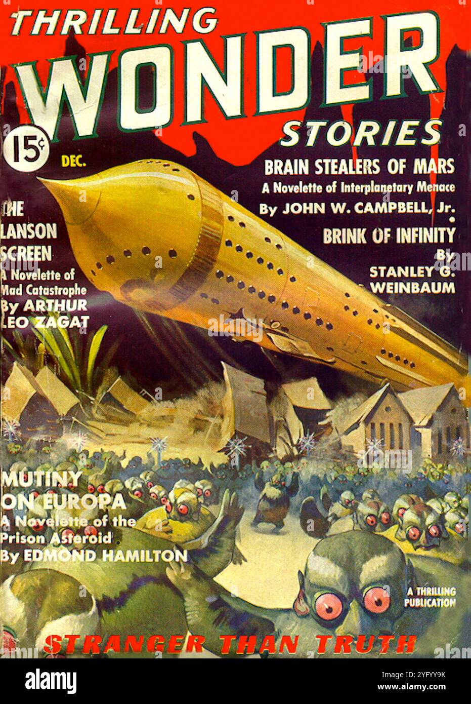 Thrilling Wonder Stories Vol 8 # 3 December 1936 Stock Photo - Alamy
