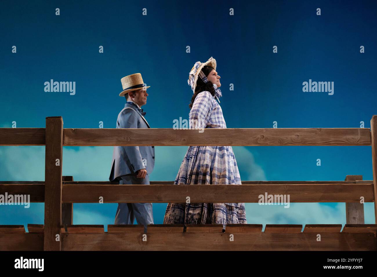 Singers perform during representation of the opera marina on sta hi-res ...