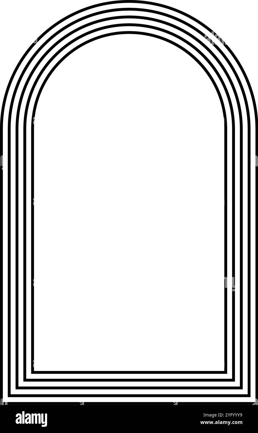 Decorative window frames Black and White Stock Photos & Images - Alamy