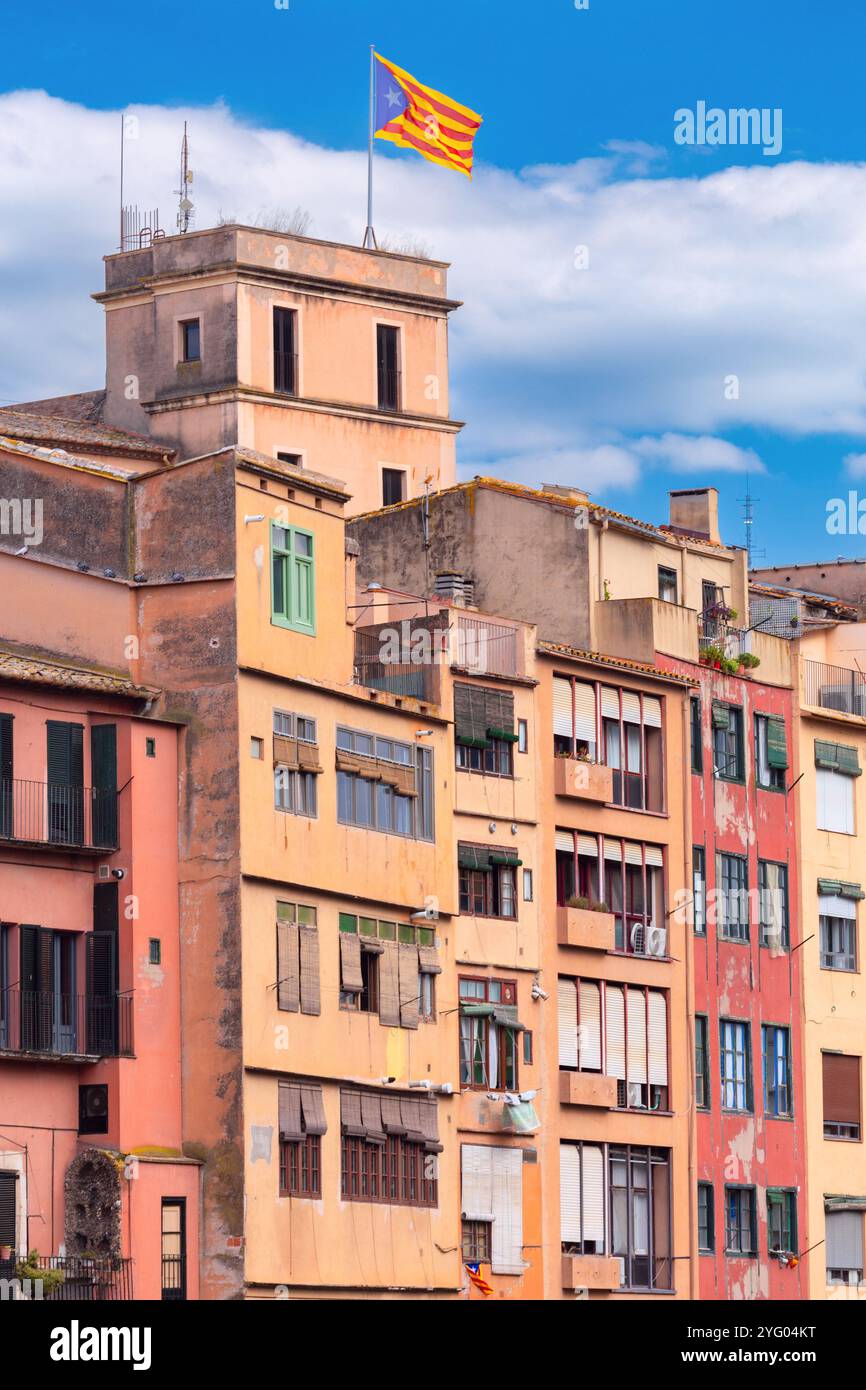 Catalonia flag on top hi-res stock photography and images - Alamy