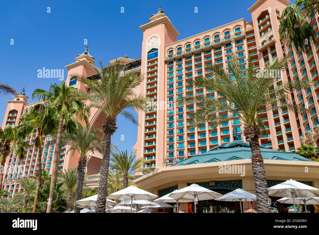Exterior of the 5 star Atlantis the Palm hotel on palm jumeirah in ...