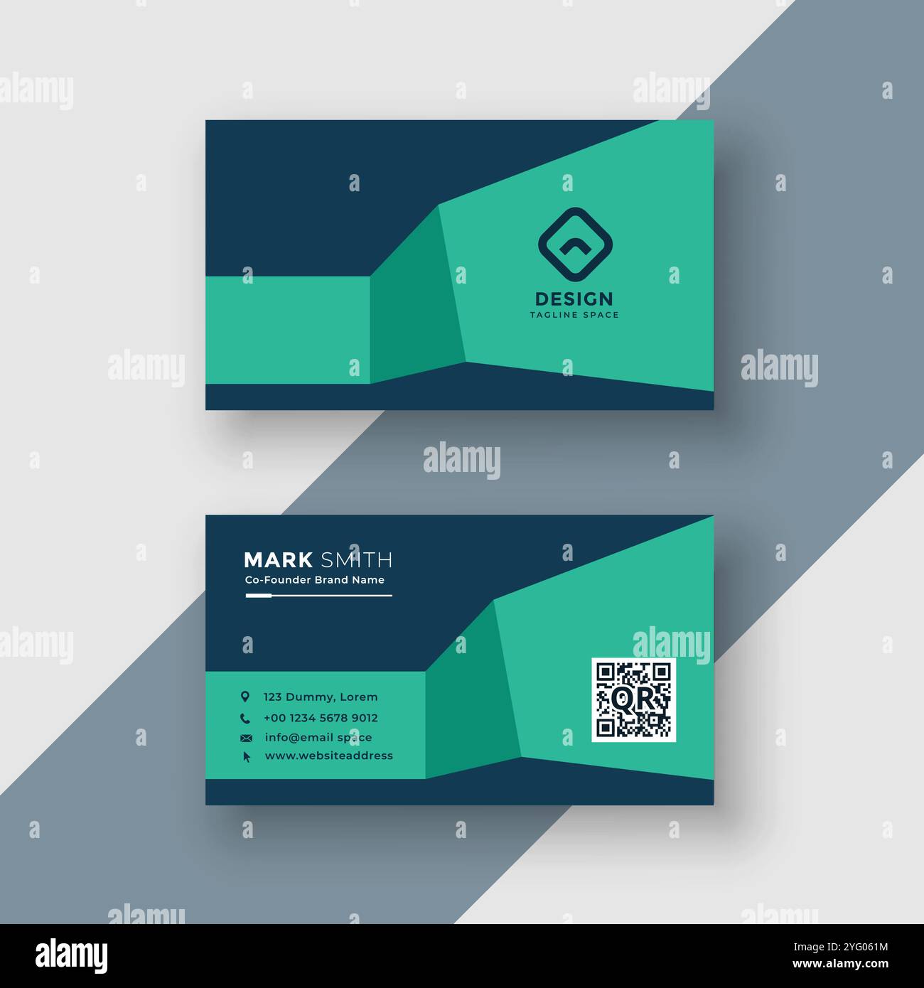 professional medical theme colors business card Stock Vector Image ...