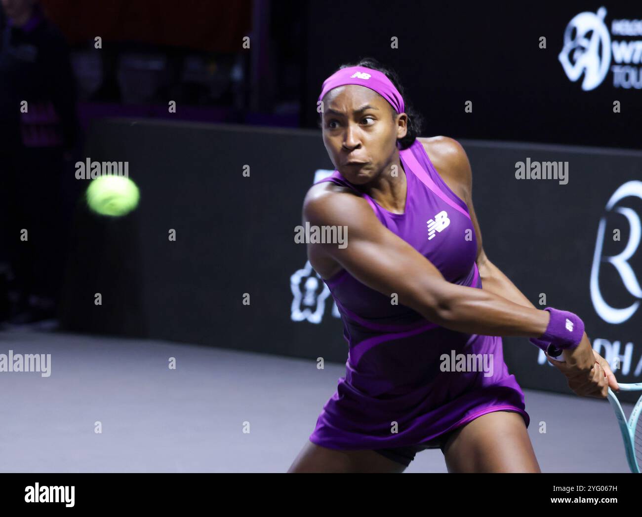 Riyadh, Saudi Arabia. 5th Nov, 2024. Coco Gauff of the United States ...