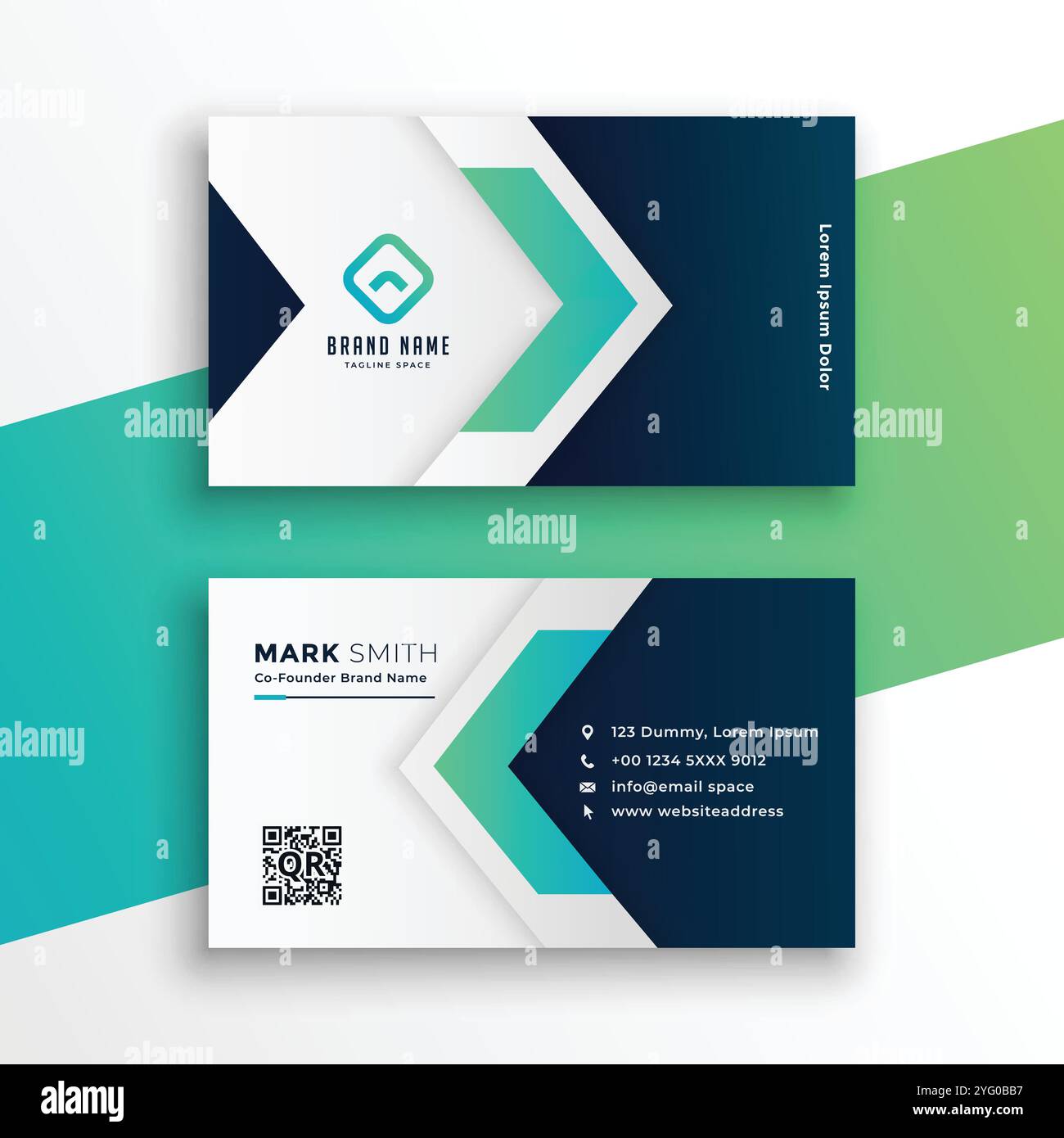 corporate business card layout design template Stock Vector Image & Art ...