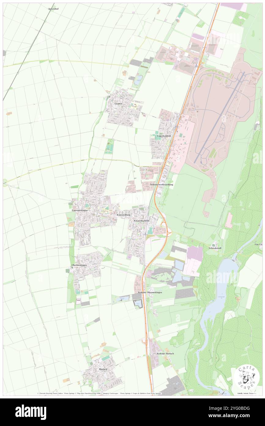 Lechfeld, DE, Germany, Bavaria, N 48 6' 50'', N 10 47' 34'', map ...
