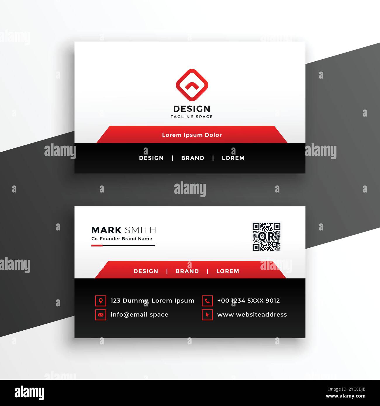 Corporate business card design hi-res stock photography and images - Alamy