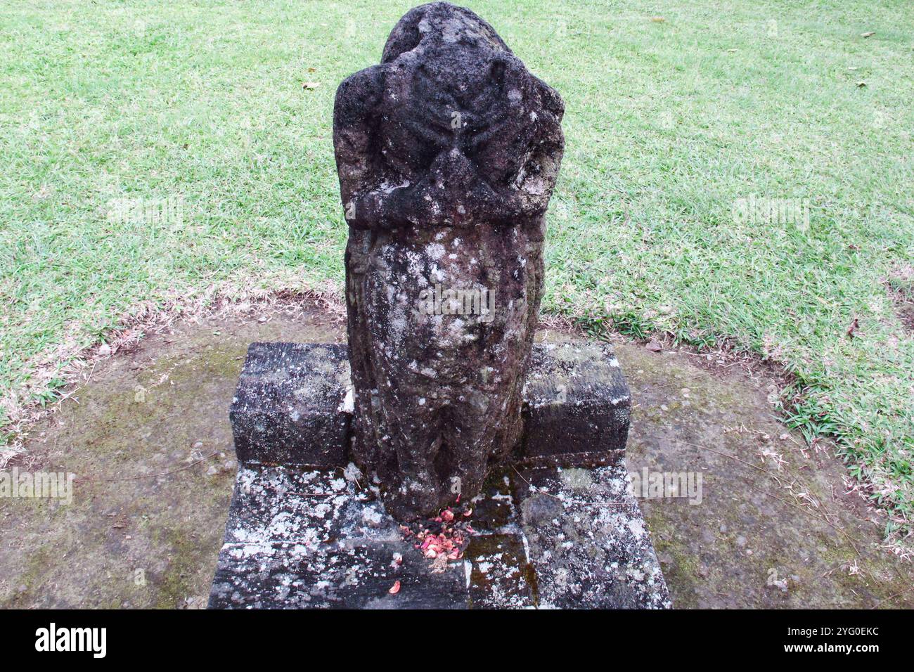 Bas-relief sculptures on wall at encased foot of Sukuh Temple, ancient ...