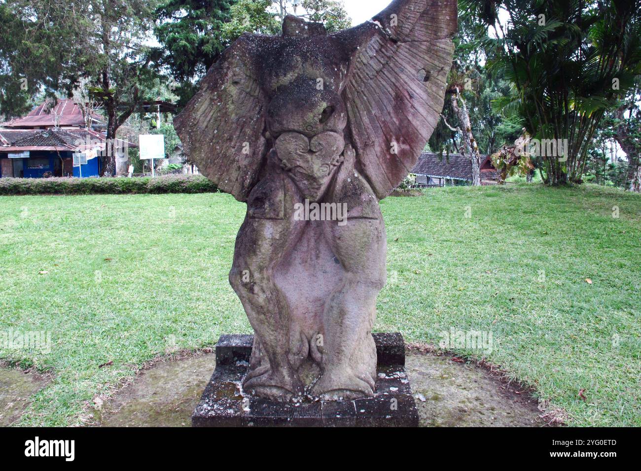 Bas-relief sculptures on wall at encased foot of Sukuh Temple, ancient ...