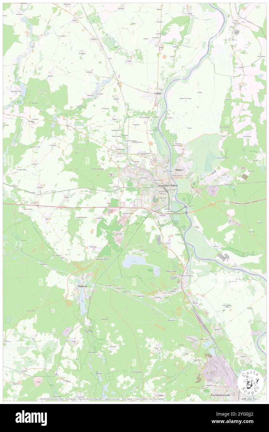 Frankfurt oder map Cut Out Stock Images & Pictures - Alamy