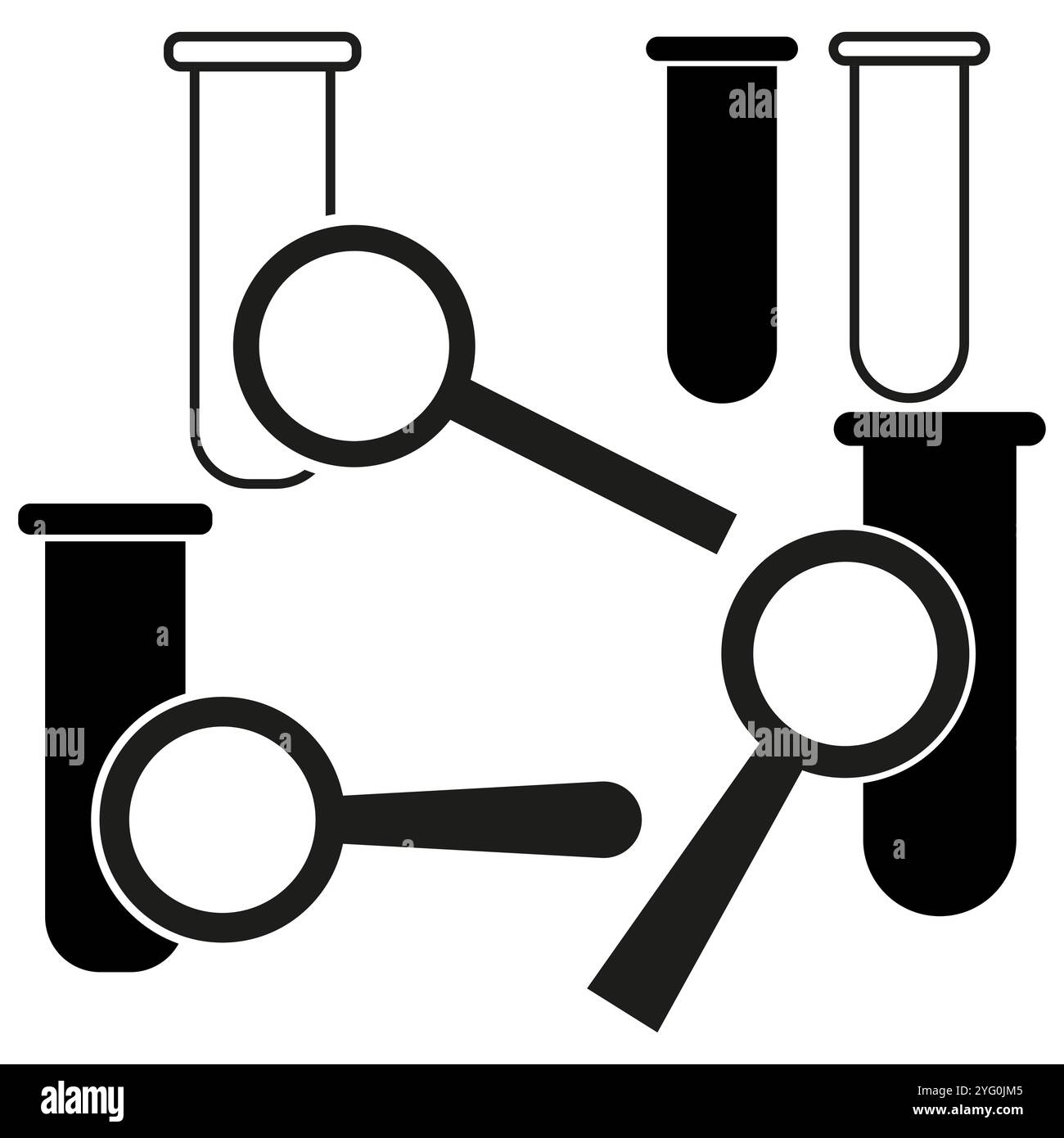 Chemistry test tube detail Stock Vector Images - Alamy