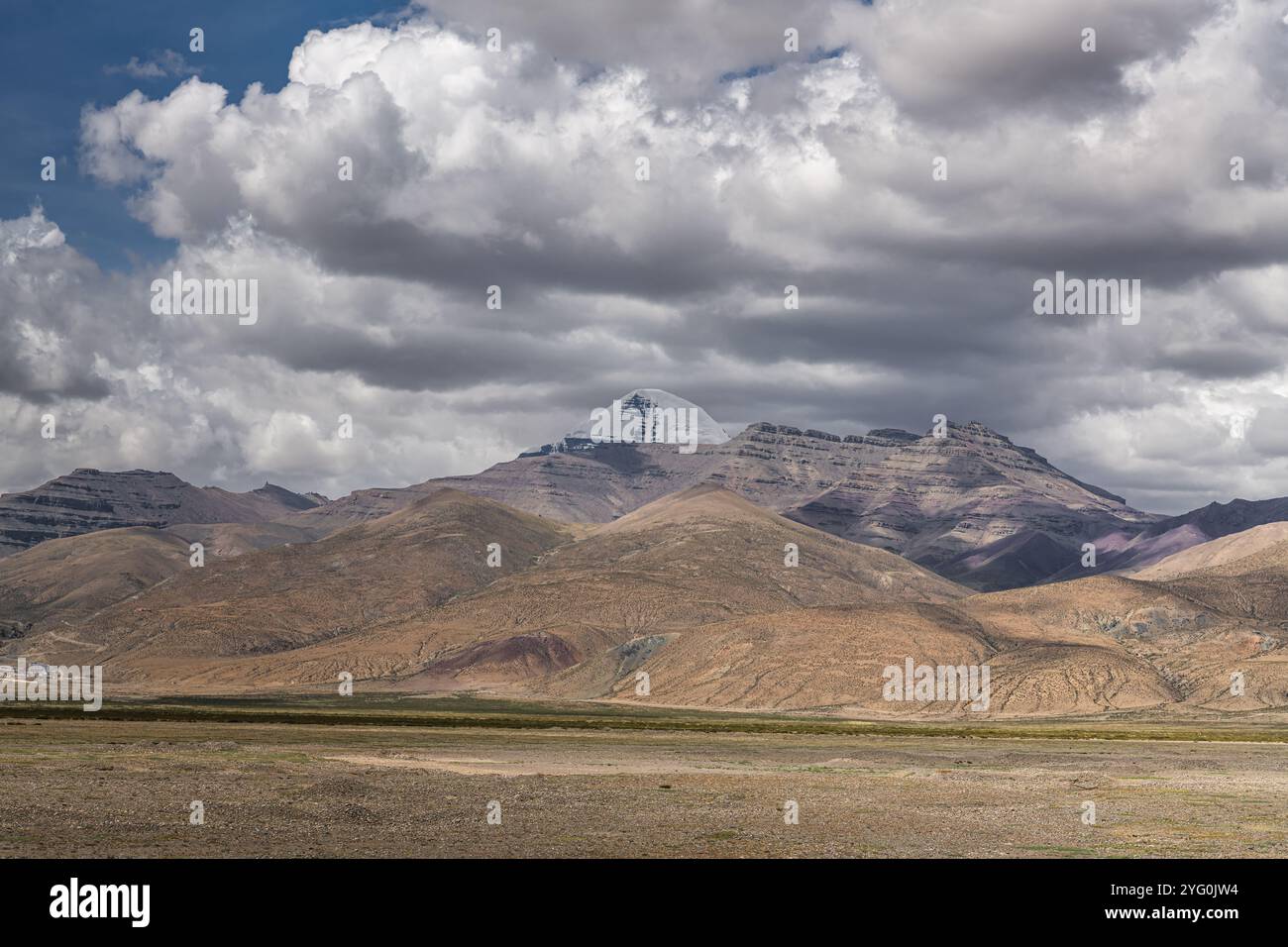 Mount Kailash, is a 6,638 m high peak in the Kailash Range, which forms ...