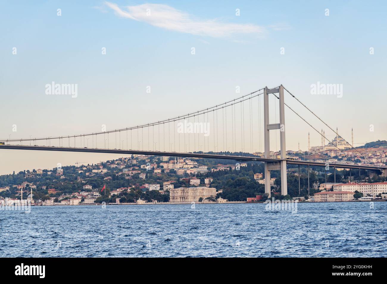 Awesome view of the Bosphorus Bridge in Istanbul, Turkey Stock Photo ...
