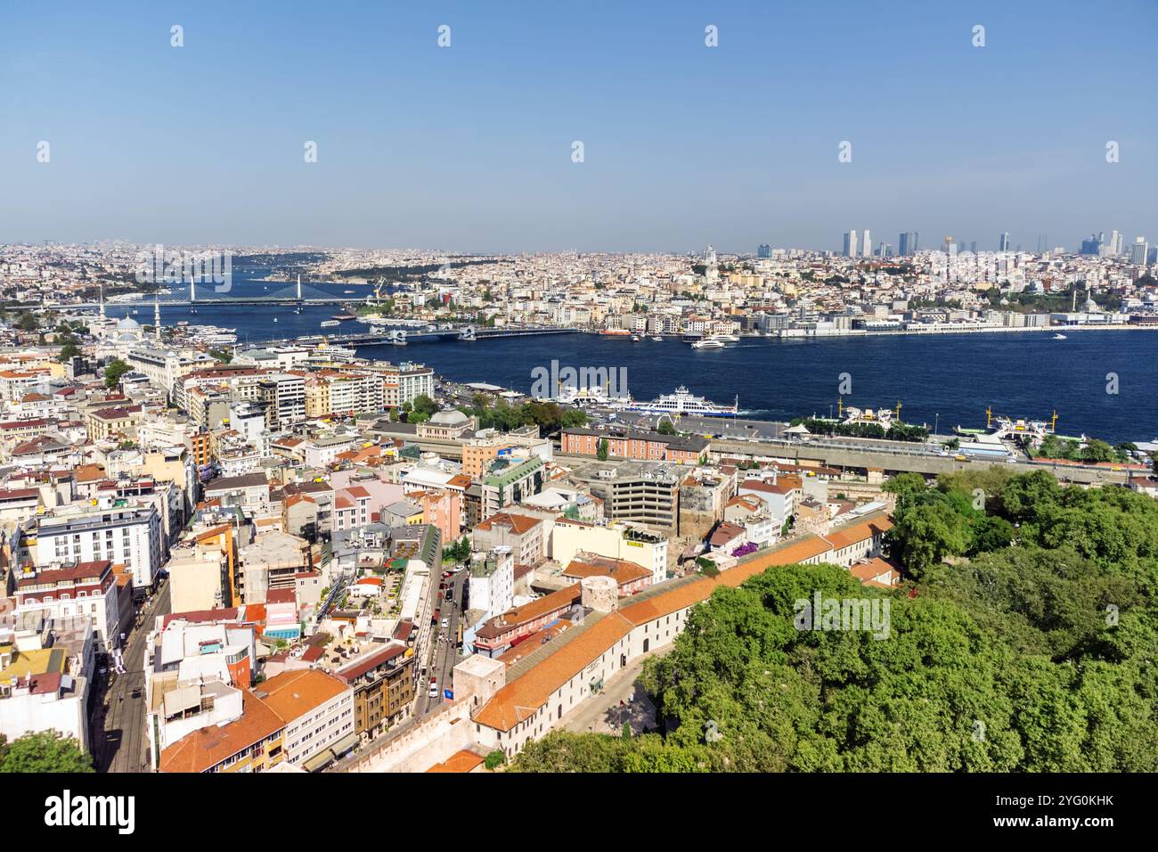 Aerial drone galata tower istanbul hi-res stock photography and images ...