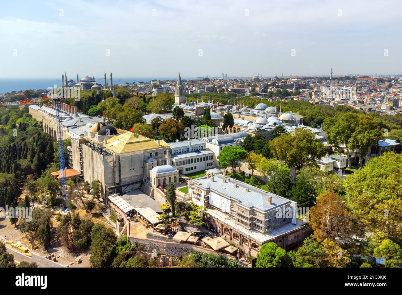 Aerial view of istanbul topkapi palace hi-res stock photography and ...