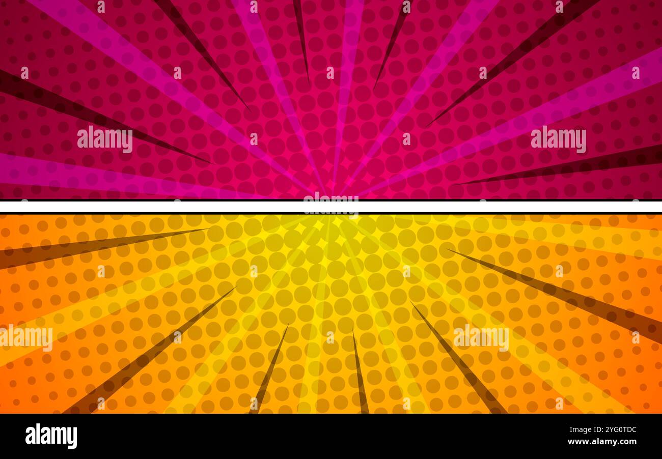 cartoon comic frame background design. vector illustration Stock Vector ...