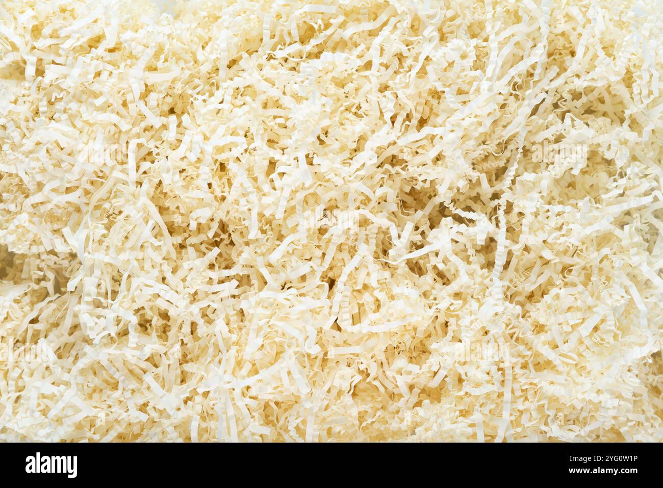 Confetti gift box filler in the box on white background Stock Photo - Alamy