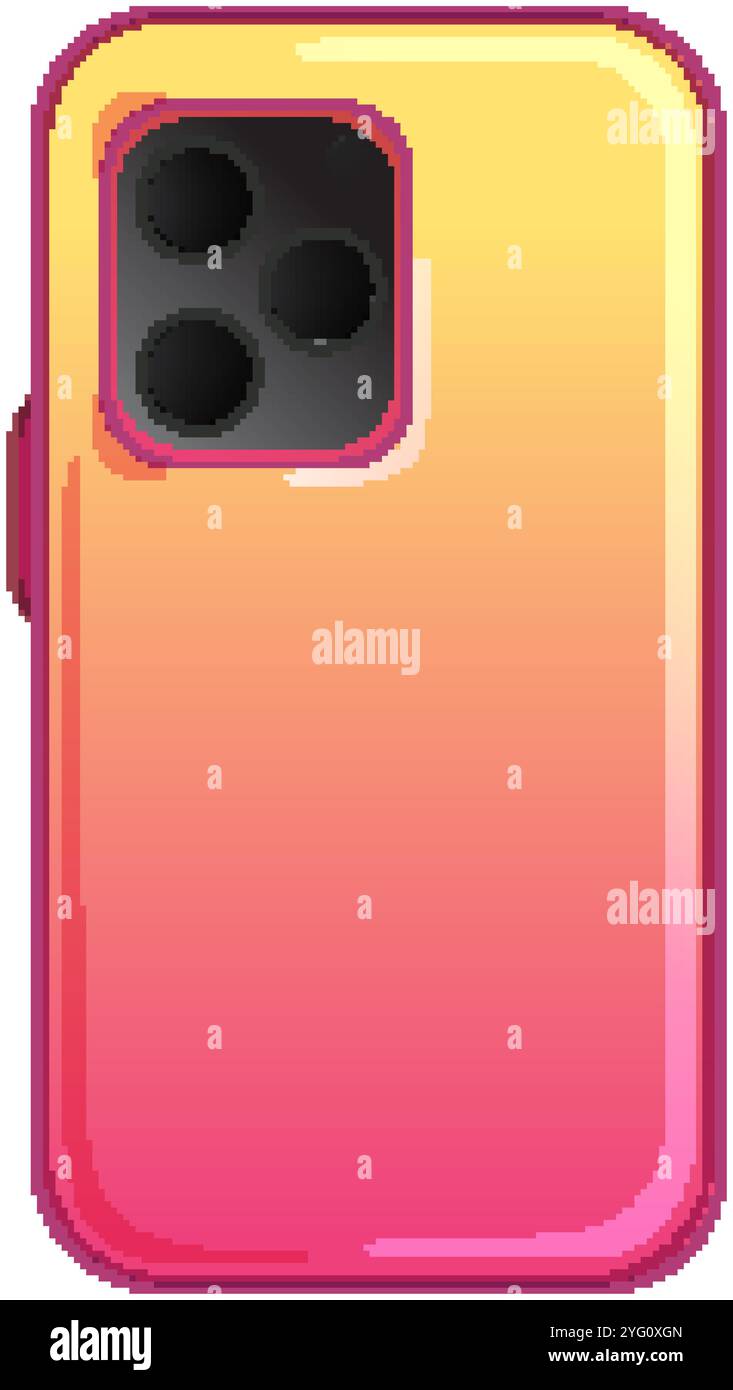 Gradient phone case with vibrant colors and design Stock Vector Image ...