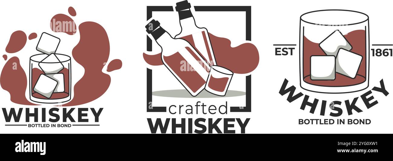 Whiskey Glass Splash Vector Design Stock Vector Image & Art - Alamy