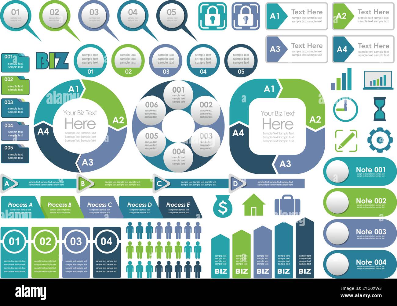 Business Infographics, Tags, And Icons Set Isolated On A White ...