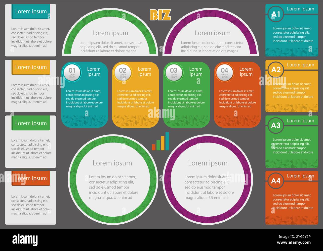 Business Infographics, Tags, And Icons Set Isolated On A White ...