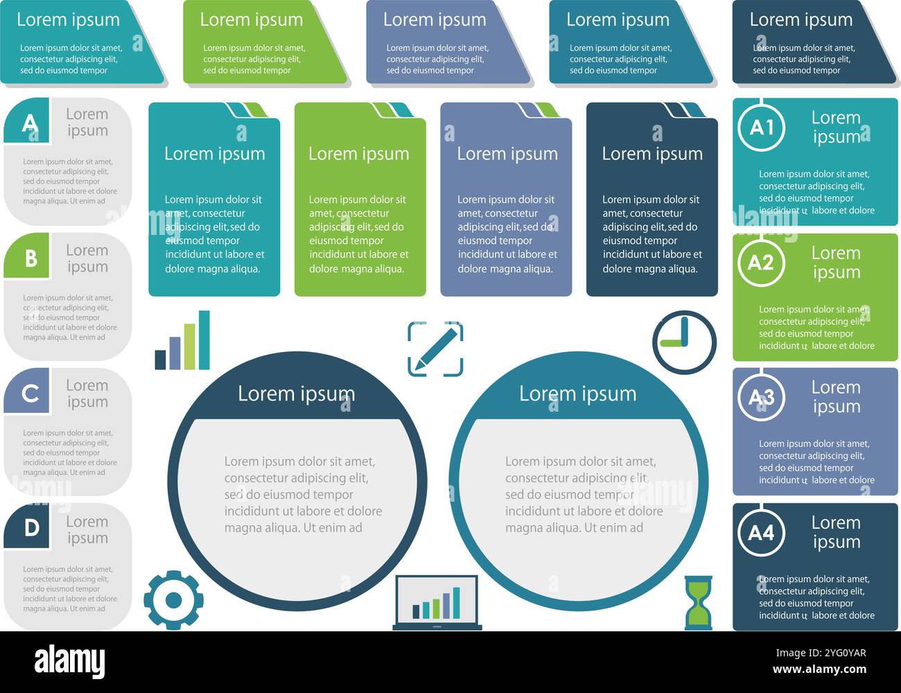 Business Infographics, Tags, And Icons Set Isolated On A White ...