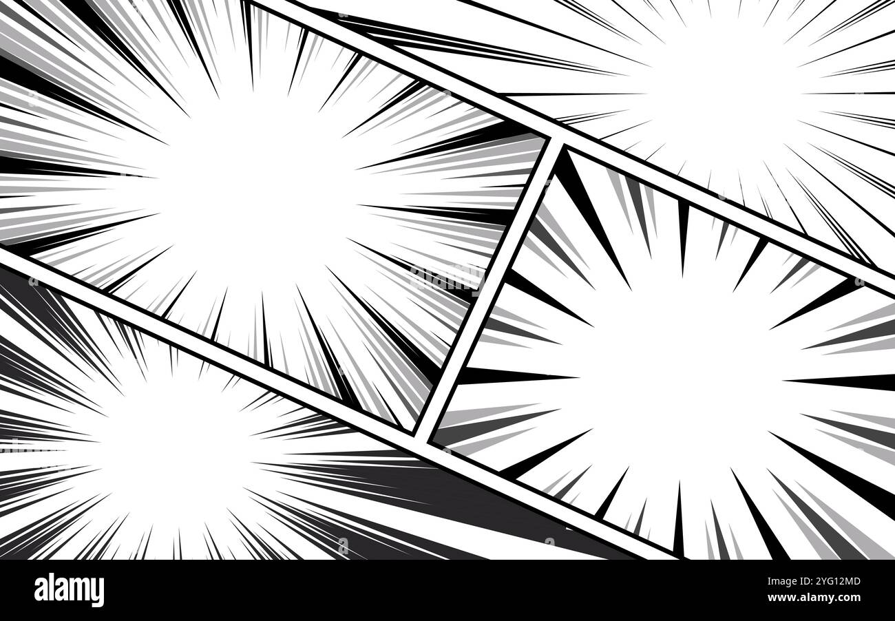 comics set on background. Retro style comic banner template, cartoon ...