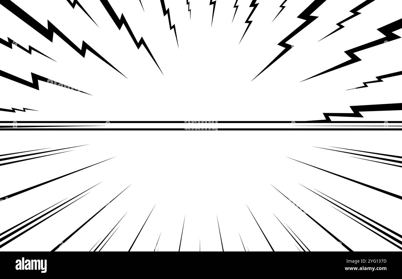 comics set on background. Retro style comic banner template, cartoon ...