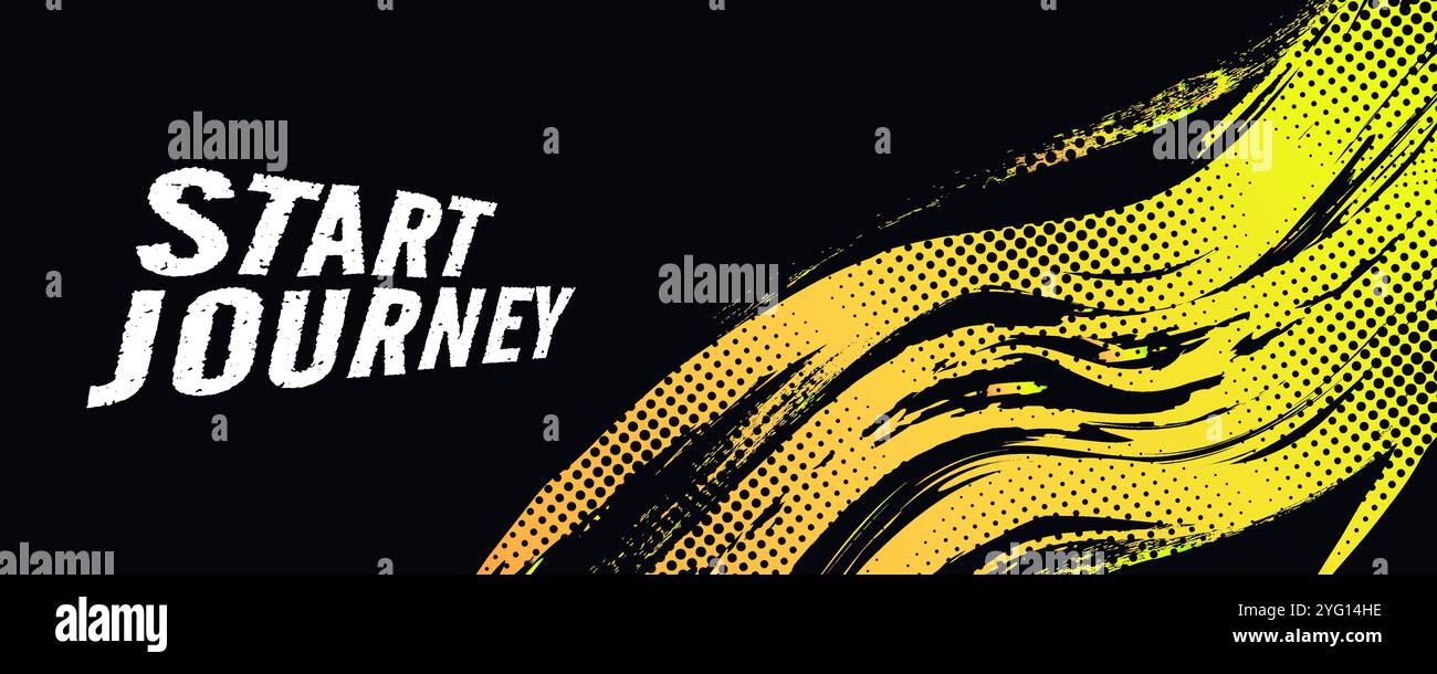 Abstract Sport Background with Yellow and Green Gradient Brushstrokes ...