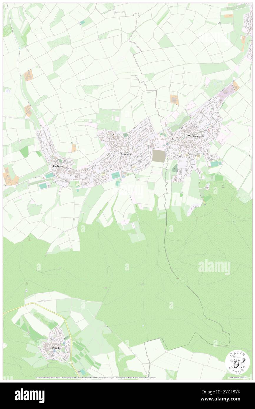 Mosbach, DE, Germany, Hesse, N 50 2' 50'', N 8 14' 14'', map ...