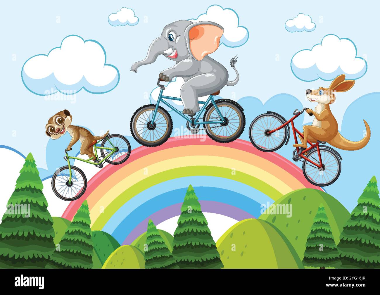 Kangaroo exploration Stock Vector Images - Alamy