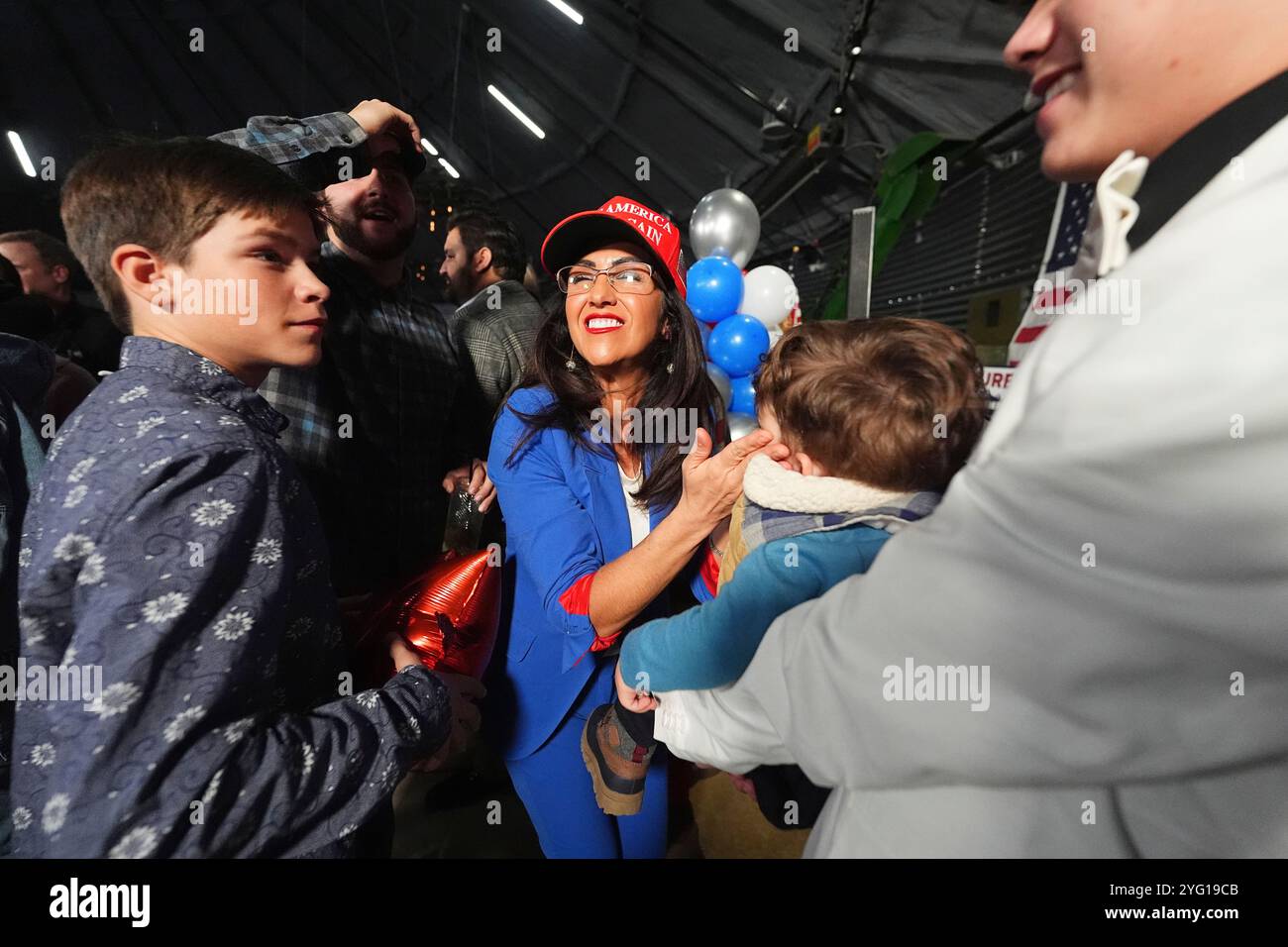 Lauren Boebert, center, Republican candidate for Colorado's 4th ...
