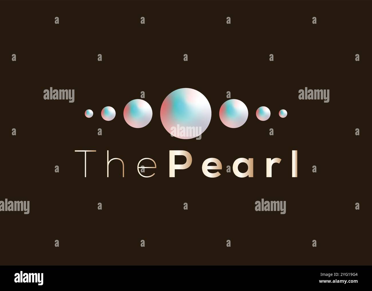 Creative and minimal pearl logo design. Modern colorful pearl logo ...