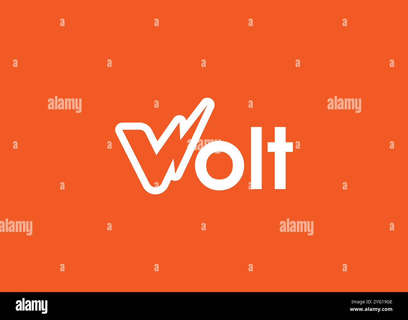Creative and minimal letter volt logo design. Modern letter mark logo ...
