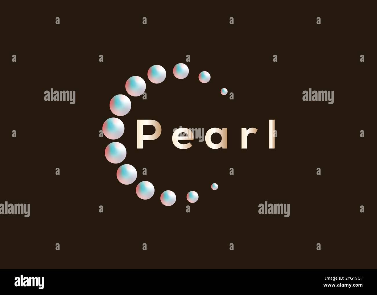 Creative and minimal pearl logo design. Modern colorful pearl logo ...